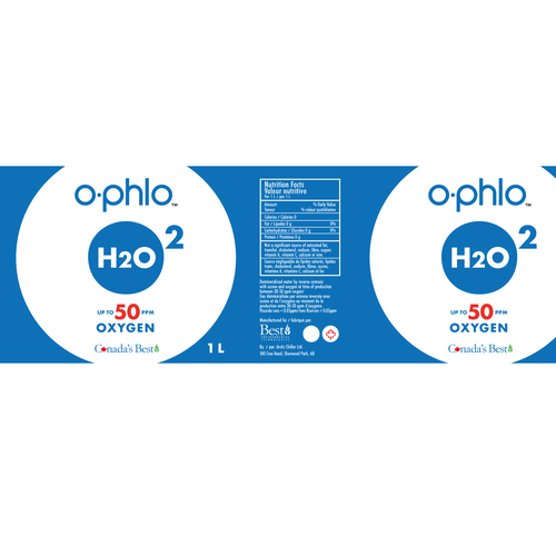 Best New Bottled Water Infused with O2 | Product label contest