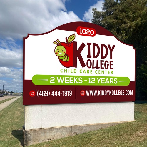 Designs | Playful, professional signage for child care center | Signage ...