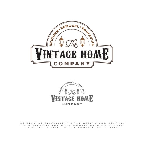 Home Design company needs new sophisticated vintage style logo | Logo ...