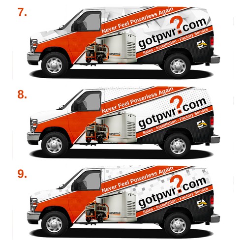 Designs | Create a new POWERFUL wrap design for generator company ...