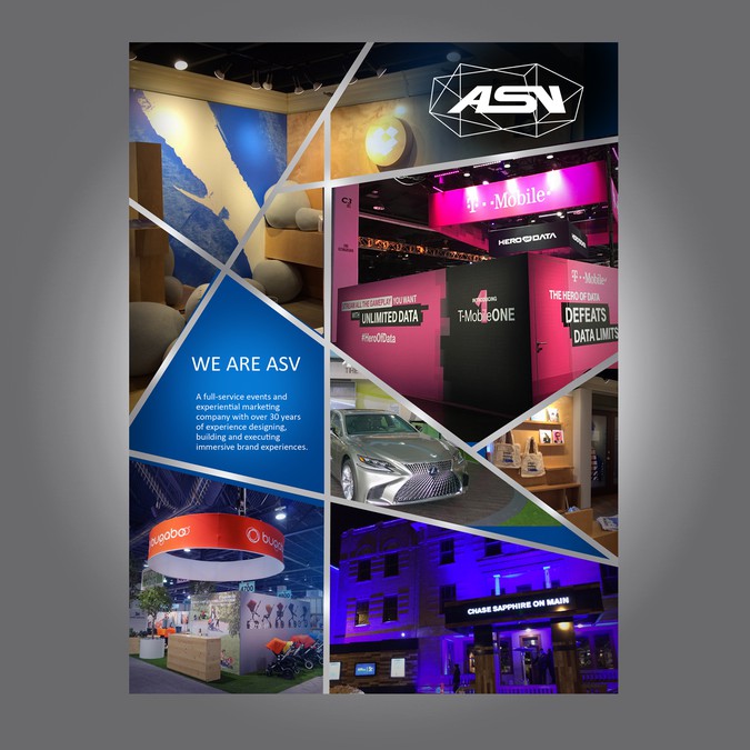 Create a one page print ad for Experiential Marketing company, ASV ...