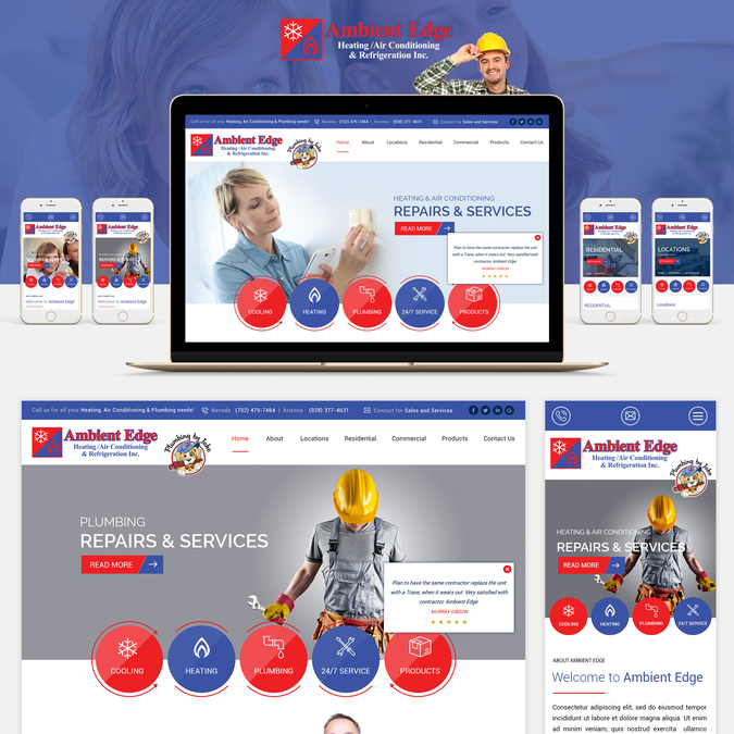 Design an Impressive WordPress Theme for Multi-State HVAC Company ...