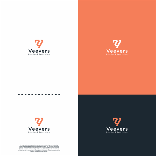 Designs | Veevers Painting and decorating, incorporating VPD into logo ...