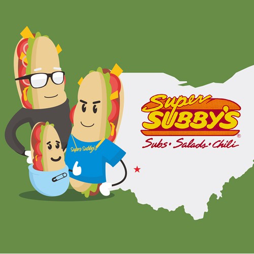 Create a Poppin' Shirt Design for Super Subby's | T-shirt contest