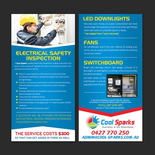 Electrical leaflet for potential house buyers | Postcard, flyer or ...