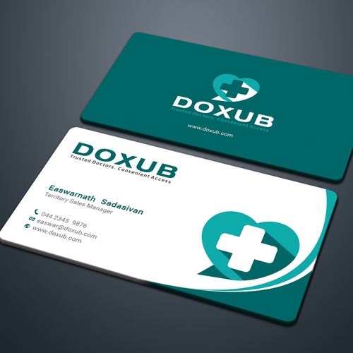 Distinctive and creative business card design for telemedicine company ...