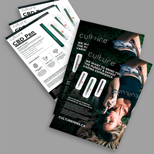 New Premium Vape Pen Sell Sheets | Postcard, flyer or print contest