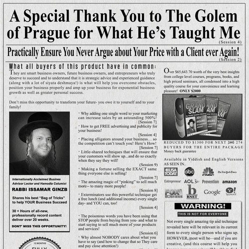 Full Page Content/Text Based Advert for Newspaper/Magazine | Postcard ...