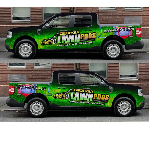 Designs | Need eye catching wrap designed for a lawn care company ...
