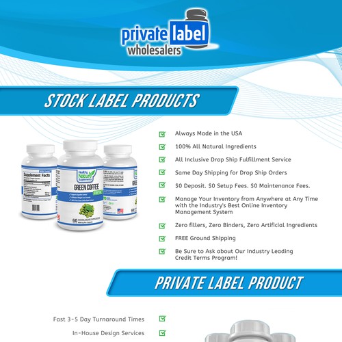 Create a captivating Private Label Wholesaler Flyer | Postcard, flyer ...