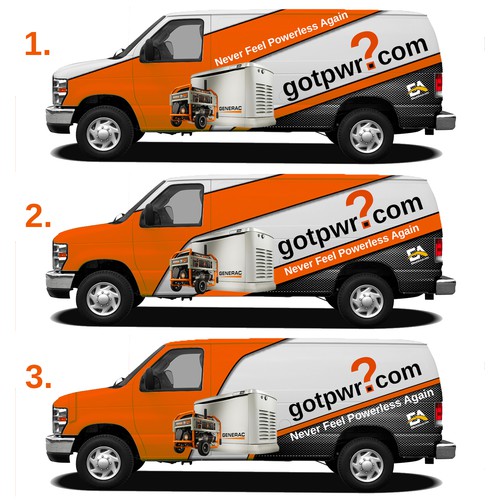 Designs | Create a new POWERFUL wrap design for generator company ...