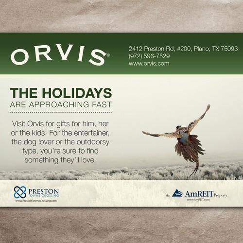 Designs | Create an ad for Orvis | Postcard, flyer or print contest