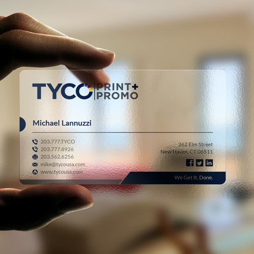 Tyco Print+Promo Needs a Business Card Design | Business card contest