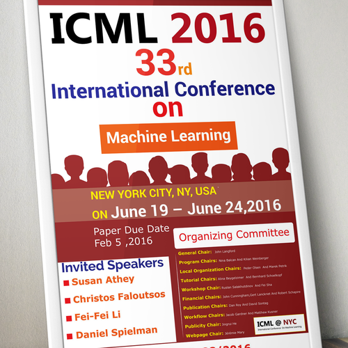 Design a poster for the 33rd International Conference on Machine ...