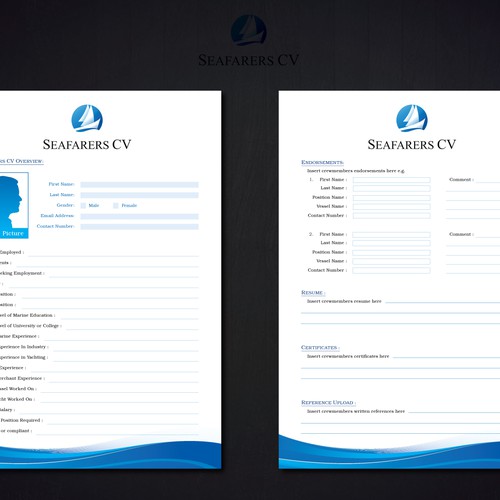 design for Seafarers CV | Other design contest