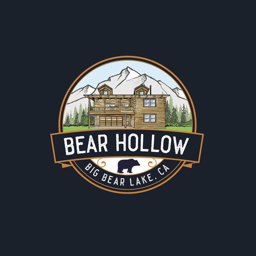 Designs | Design for a Rustic Mountain Lodge Retreat | Logo design contest