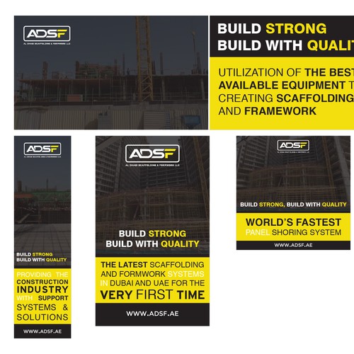 Construction Company Banner Advertisement | Signage contest