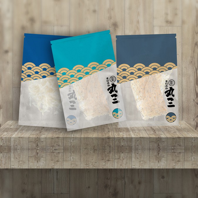 Japanese Dry seafood package design (e.g. Dried Anchovy) | Product ...