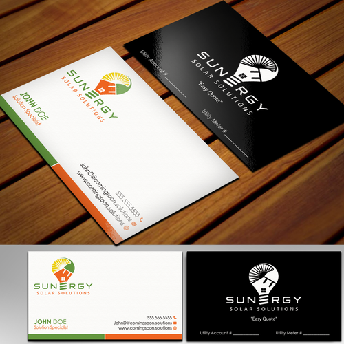 Create a Professional and Eye Catching Business Card for a New Solar ...