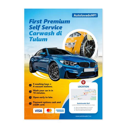 Designs | Self serve car wash flyer design | Postcard, flyer or print ...