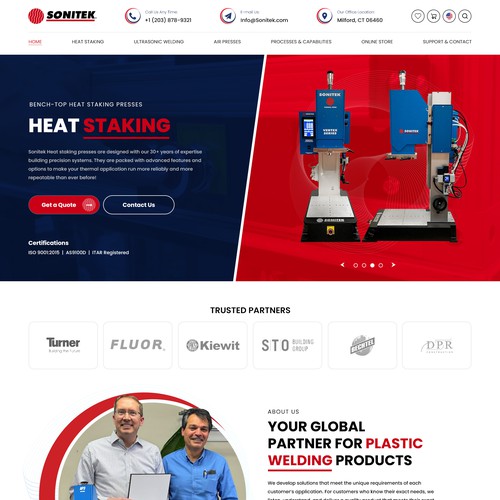 Designs | Industrial Automation Machine Maker Home Page Redesign | Web ...