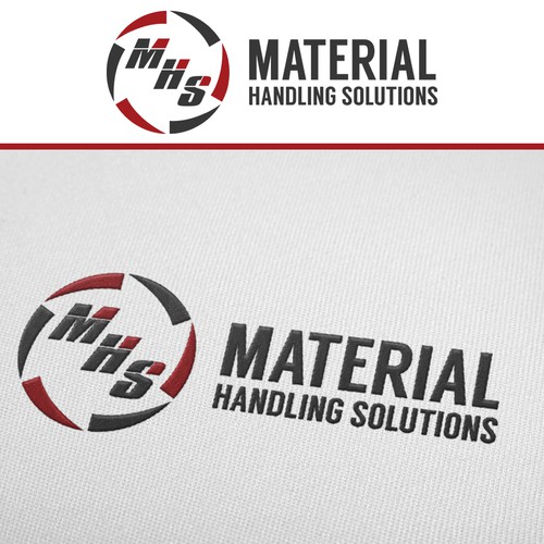 Create a clean, high-tech logo for MHS, Material Handling Systems ...