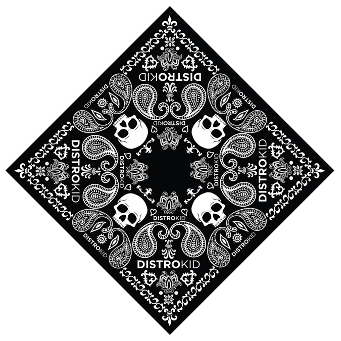 Design a black bandana for DistroKid | Clothing or apparel contest