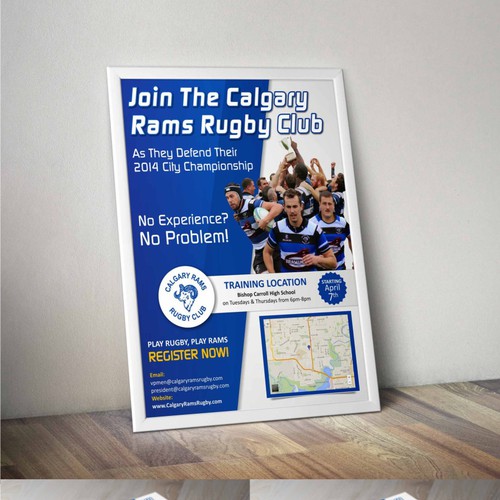 RUGBY CLUB POSTER | Postcard, flyer or print contest
