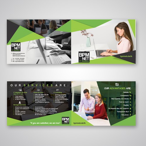 Folder for Managed IT / IT Services Company | Postcard, flyer or print ...