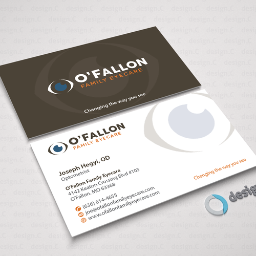 Create a bold business card for an eye doctor. | Business card contest