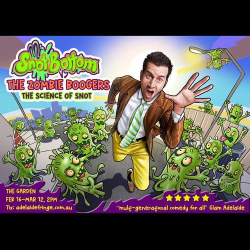 Designs | Create a gooey, slimy poster illustration for a kidsshow ...