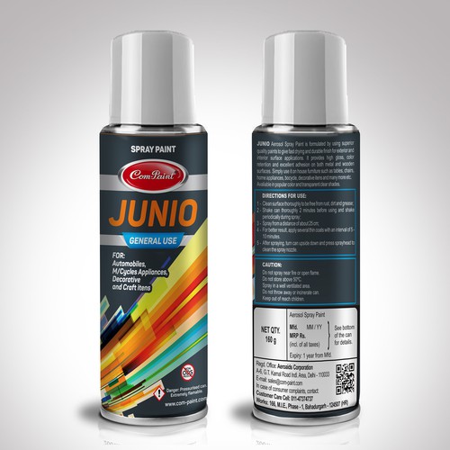 Design an Attractive SPRAY PAINT CAN | Product label contest