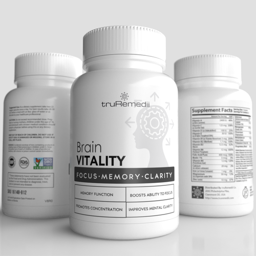 Designs | Design minimalist supplement label for a premium brand ...