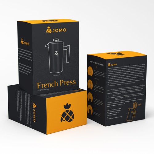 High End French Press Package Design | Product packaging contest