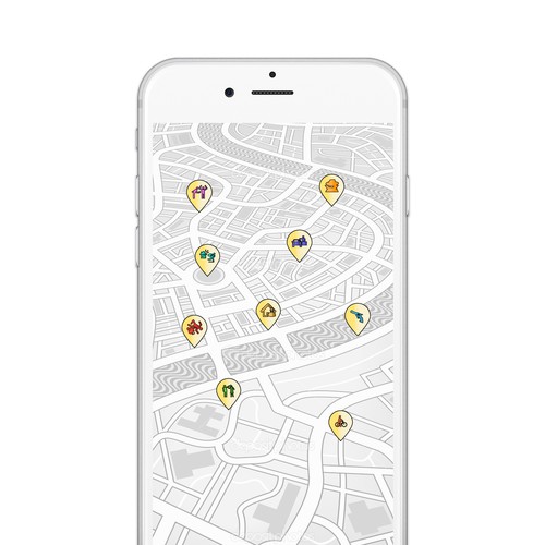 Icons for crime map. | Icon or button contest