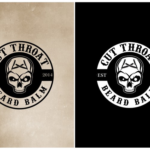 Bearded Men! A logo for Cut Throat Beard Balm | Logo design contest