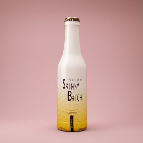 Designs | Skinny Bee vodka soda - updated packaging | Product packaging ...