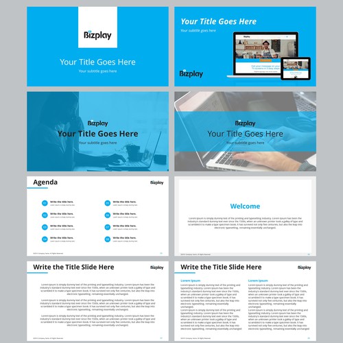 Design a appealing template set for our Digital Signage Platform ...