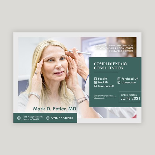 Designs | Plastic Surgery Facelift Add | Postcard, flyer or print contest