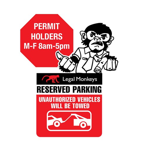 We need a well-designed "No Parking" sign for our fancy new building's ...