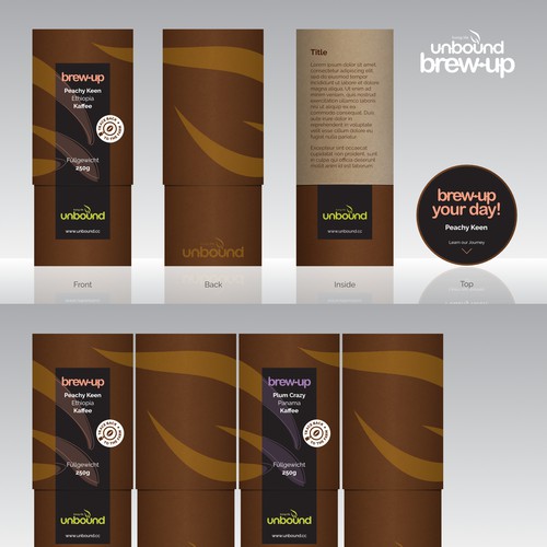 unbound coffee roasters packaging concept | Product packaging contest