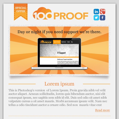 Designs | Cool email template for our companies hot offers! | Email contest