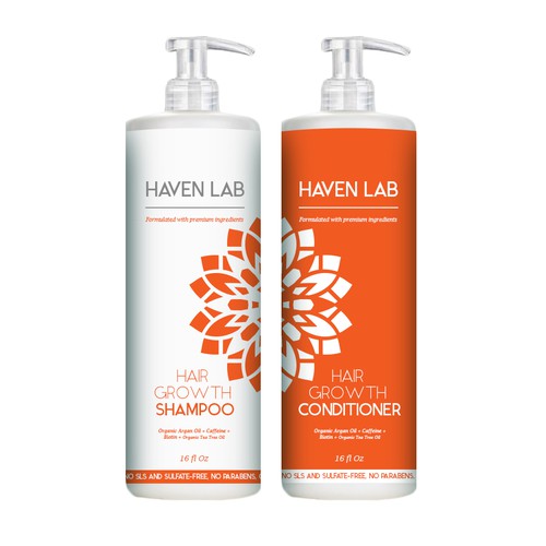 New 100% natural shampoo and conditioner needs colourful packaging ...