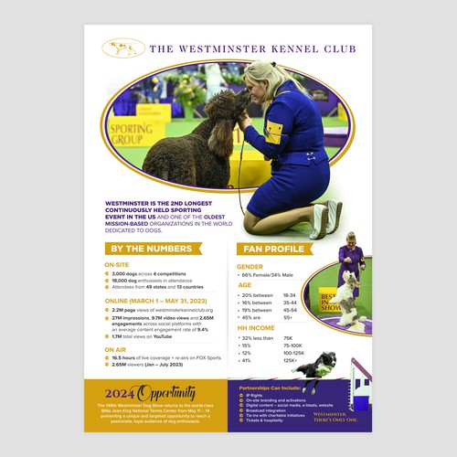 Designs | Design a Highlight Sheet for the iconic Westminster Kennel ...