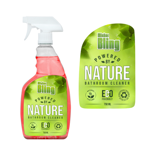 Designs | Natural, Bio, Eco Bathroom Cleaner label | Product label contest