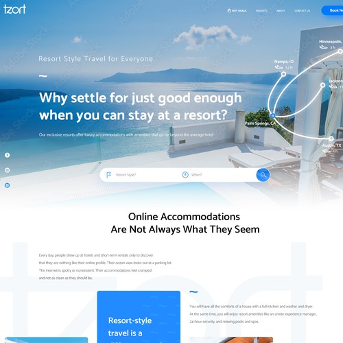 Designs | Looking for a Fresh Travel and Resort Style Web Design | Web ...