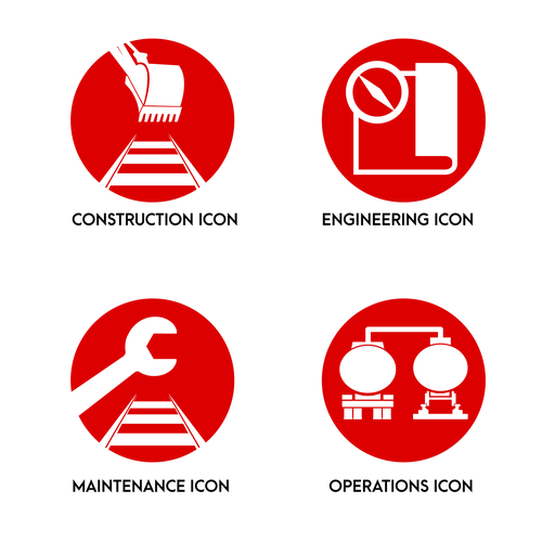 Design Descriptive Icons for a Railroad Company | Icon or button contest