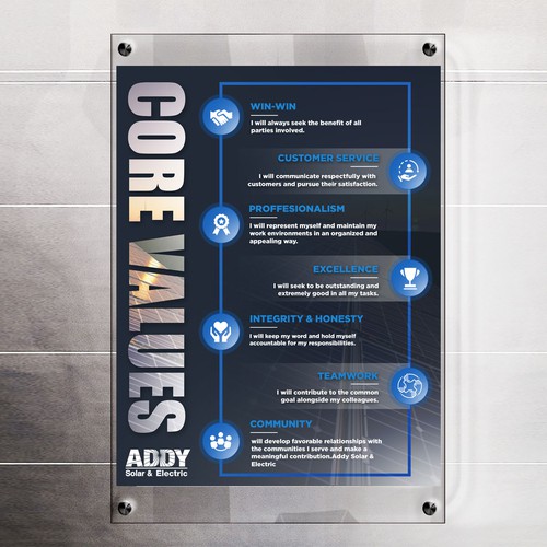Designs | Important company poster to display our core values. | Poster ...