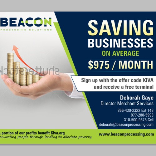 One page postcard for credit card processing | Postcard, flyer or print ...