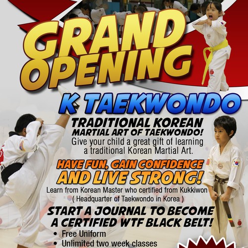 New postcard or flyer wanted for Taekwondo School | Postcard, flyer or ...